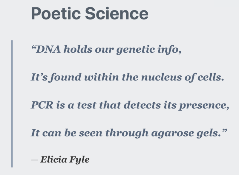 Read this Q&A with Sci Poets, Learn to Write a Science Poem! - Lifeology