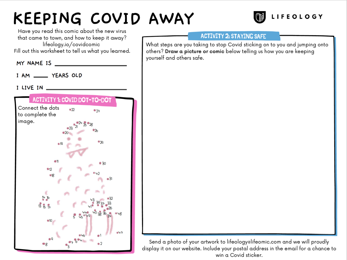 Keeping Covid Away! A Drawing Challenge for Kids and Adults, with ...